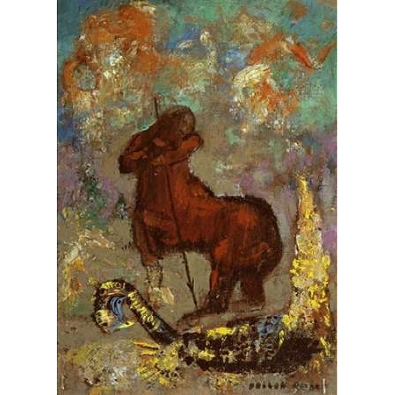 Centaur and Dragon Poster Print by Odilion Redon (10 x 14) - Walmart.com