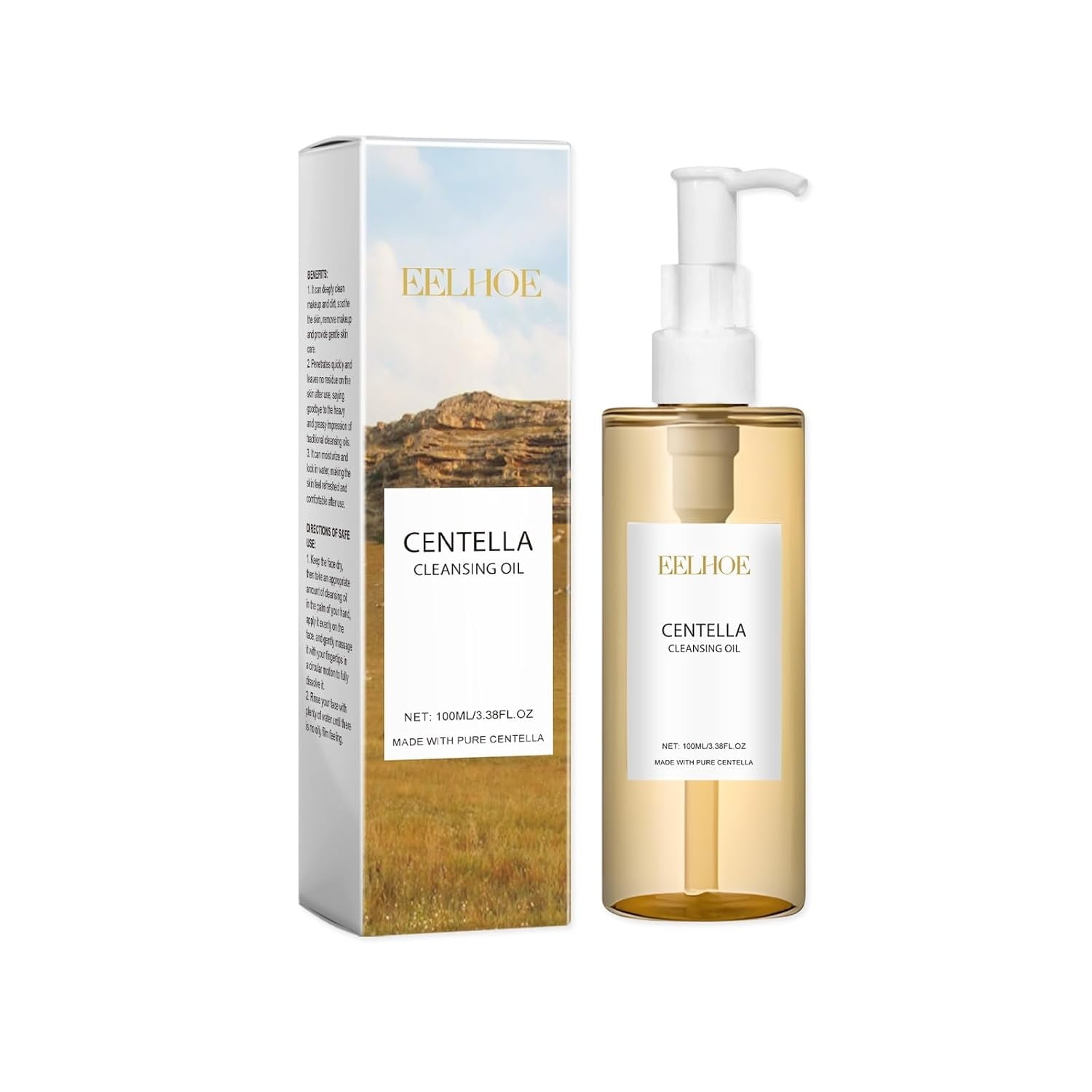 Centella Lightweight Cleansing Oil With Vitamin E - Fast Emulsifying ...