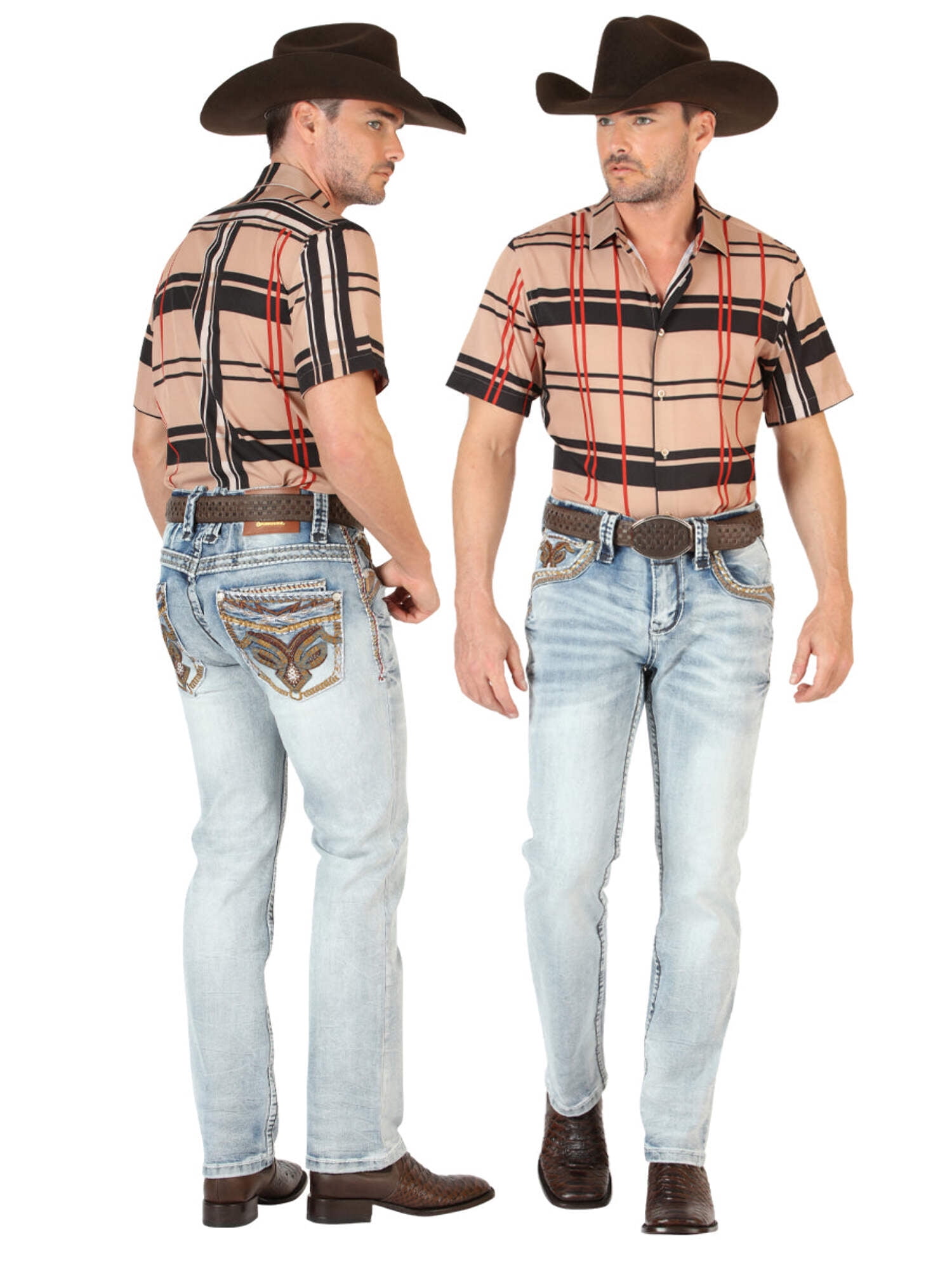 Centenario Men's Premium Denim Boot Cut Pants - Light Blue 45531 ...