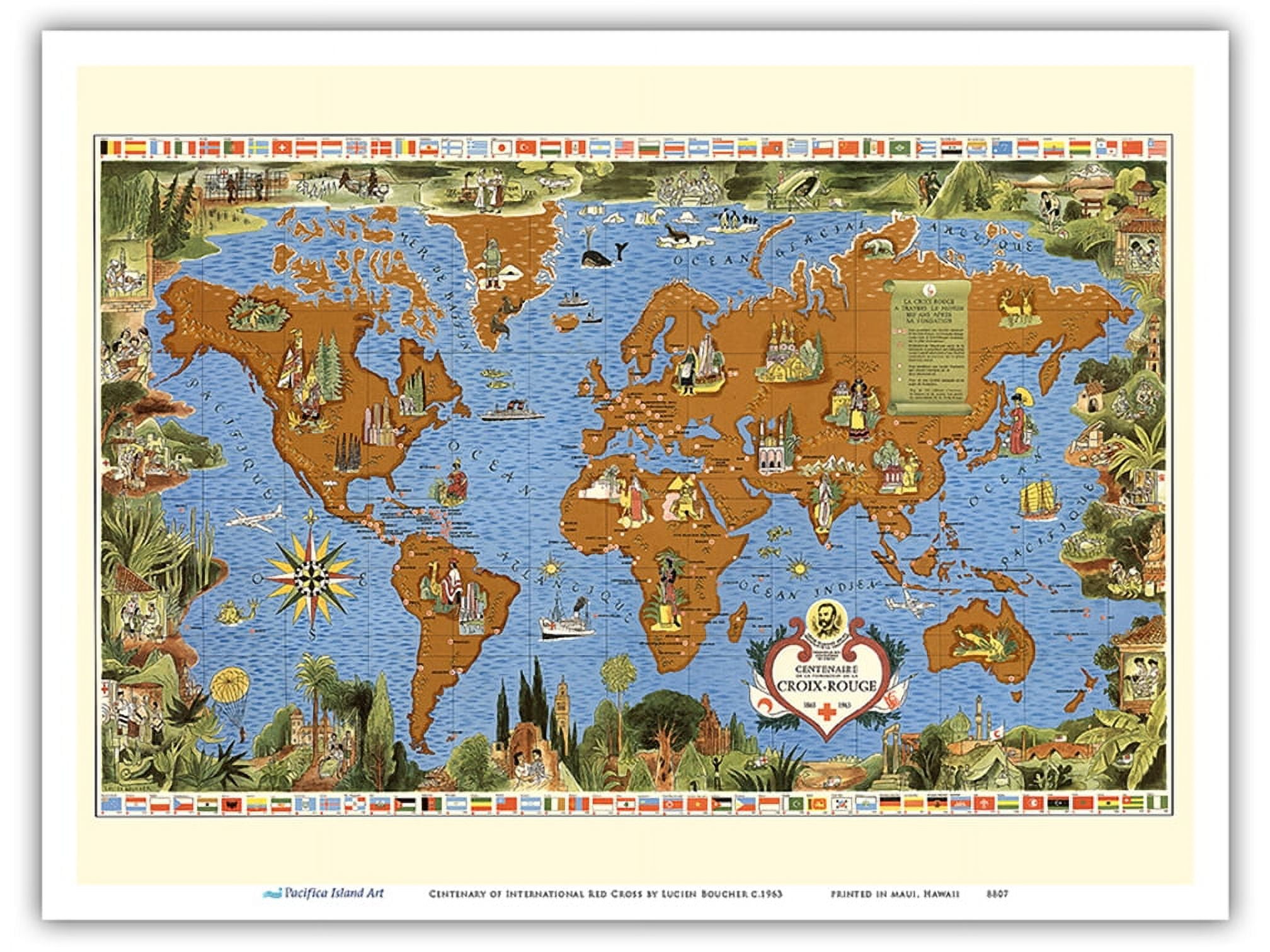 Centenary of International Red Cross (Croix Rouge) - French - Vintage ...