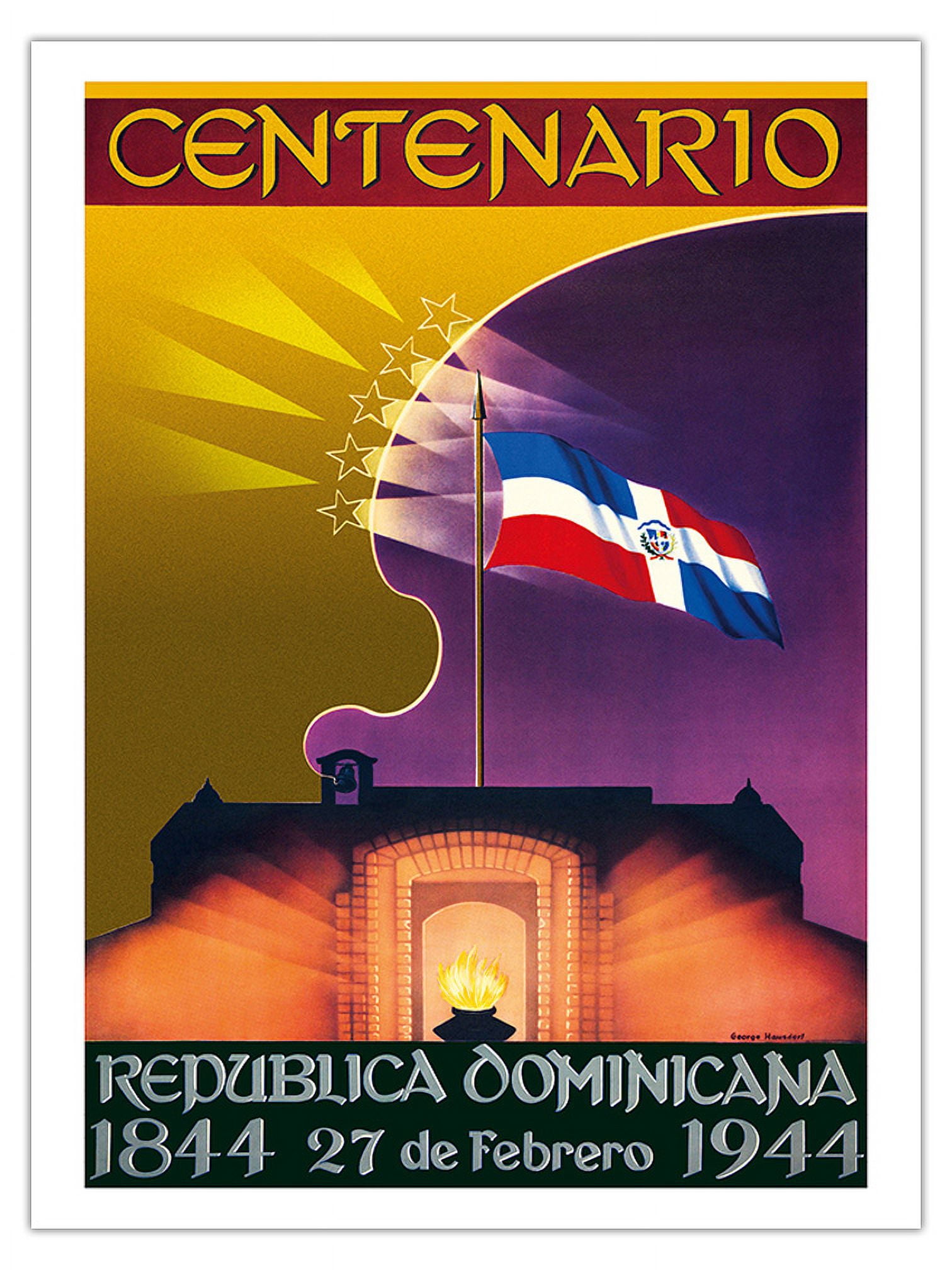 Centennial - Dominican Republic - 27th of February 1944-1844 - Vintage ...