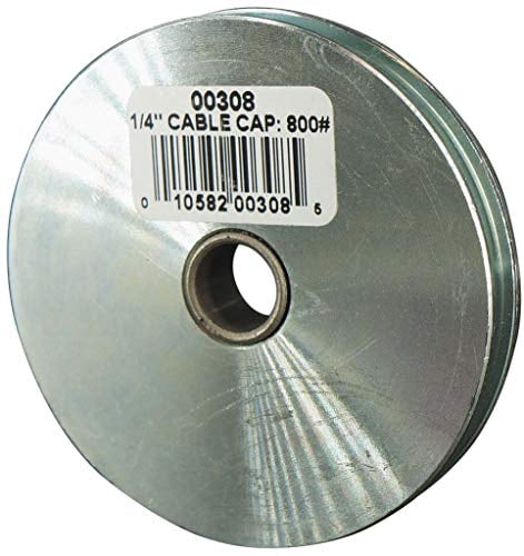 Center Bore,Sheave, 3 in Sheave Outside Dia. Designed fit Wire Rope 1/4 ...