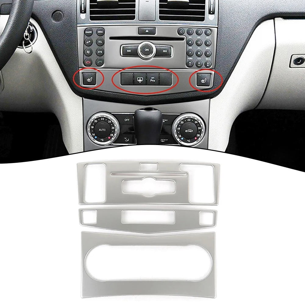 Center Console Air Condition CD Panel Trim For Mercedes C Class W204 ...