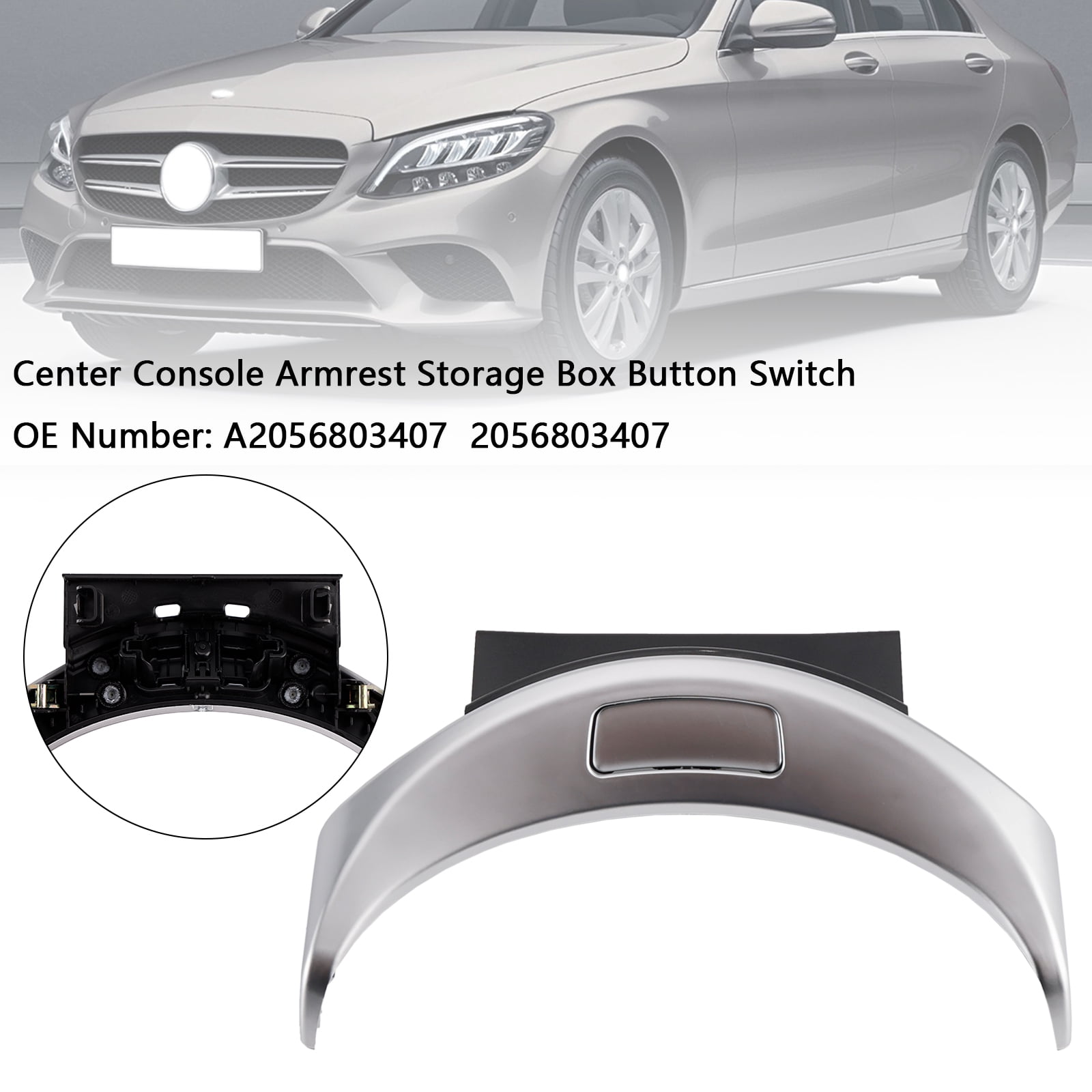 Center Console Armrest Storage Box Button Switch A2056803407 For Benz ...