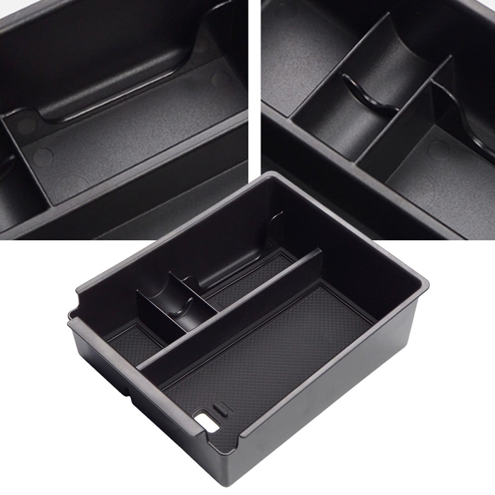 Center Console Armrest Storage Box Organizer Tray Armrest Box Storage ...