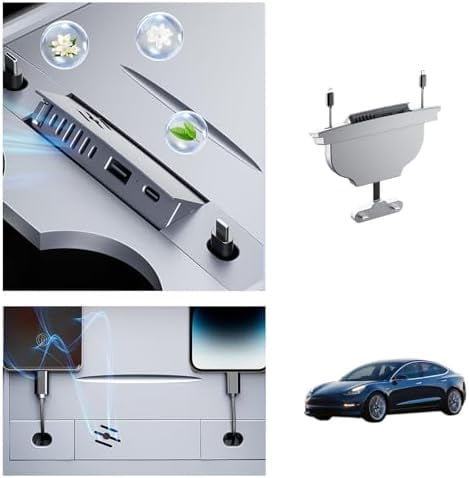 Center Console Aroma Diffuser Expansion Dock with Retractable USB Car ...