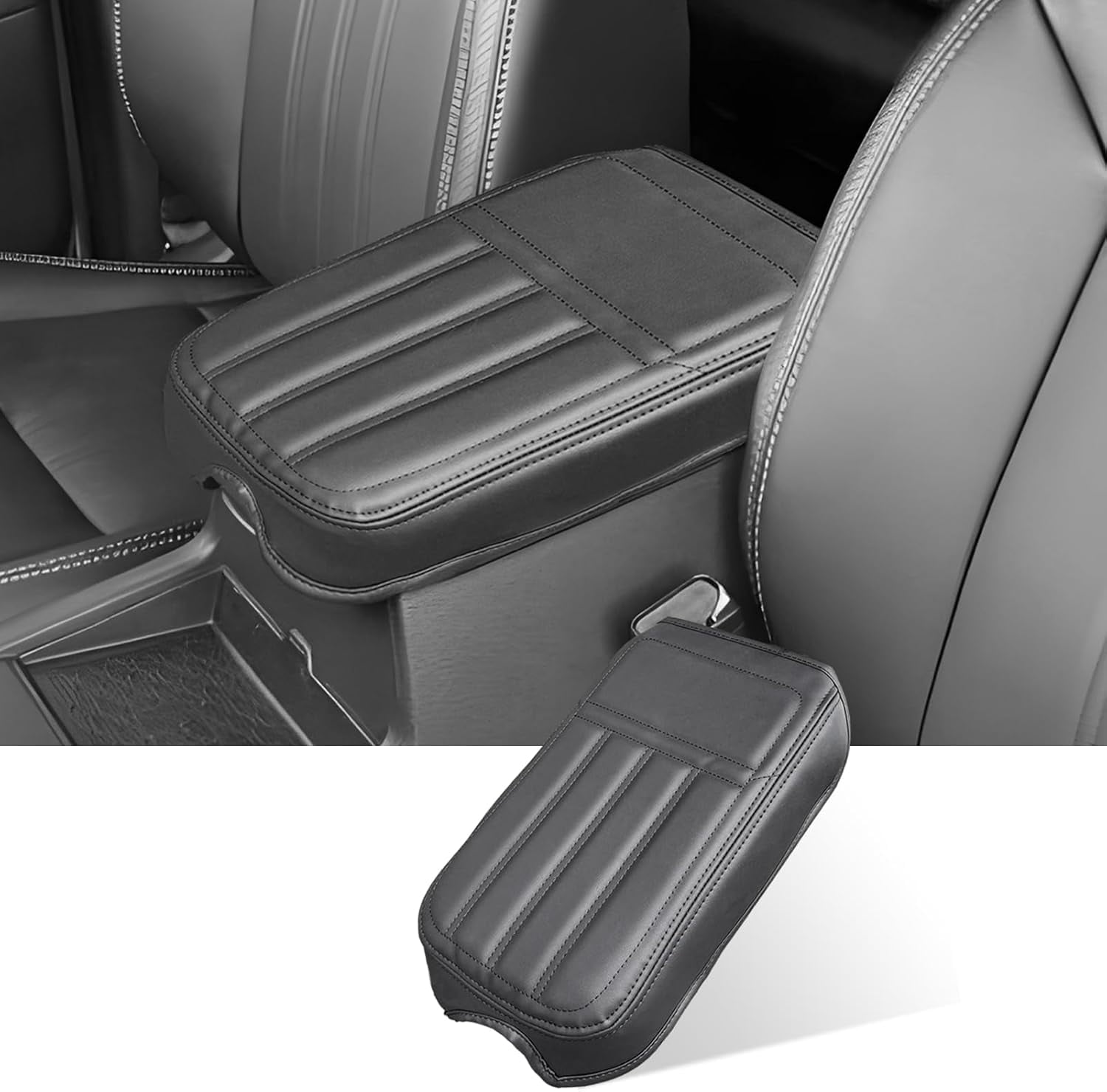 Center Console Cover for Nissan Frontier - Soft Armrest Box Lid Pad ...
