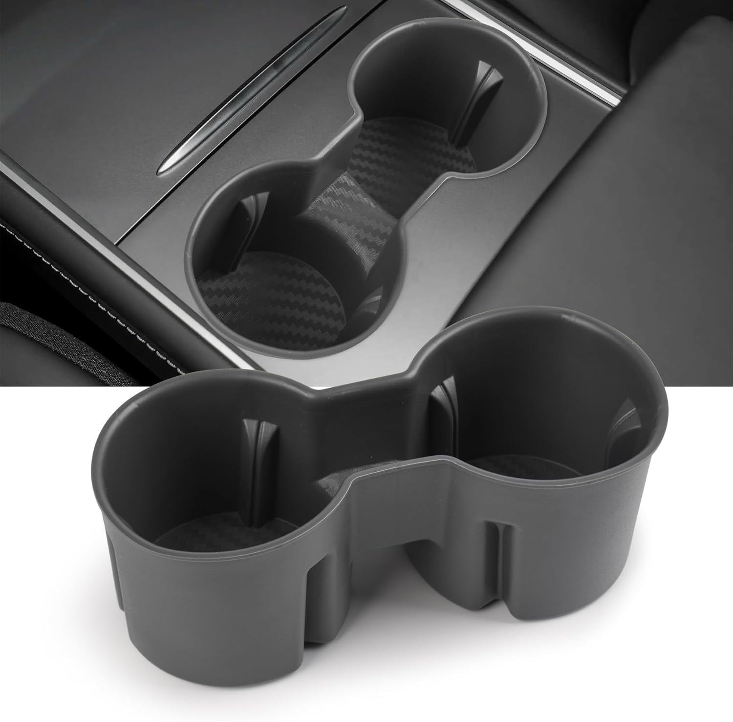 Center Console Cup Holder Insert Designed for Tesla Model 3/Y 2021-2024 ...