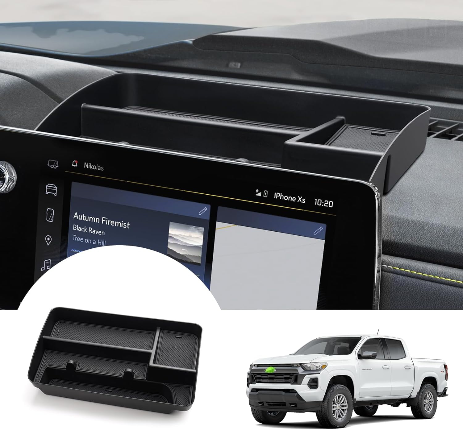 Center Console Dash Organizer for 2023-2026 Chevy Chevrolet Colorado ...