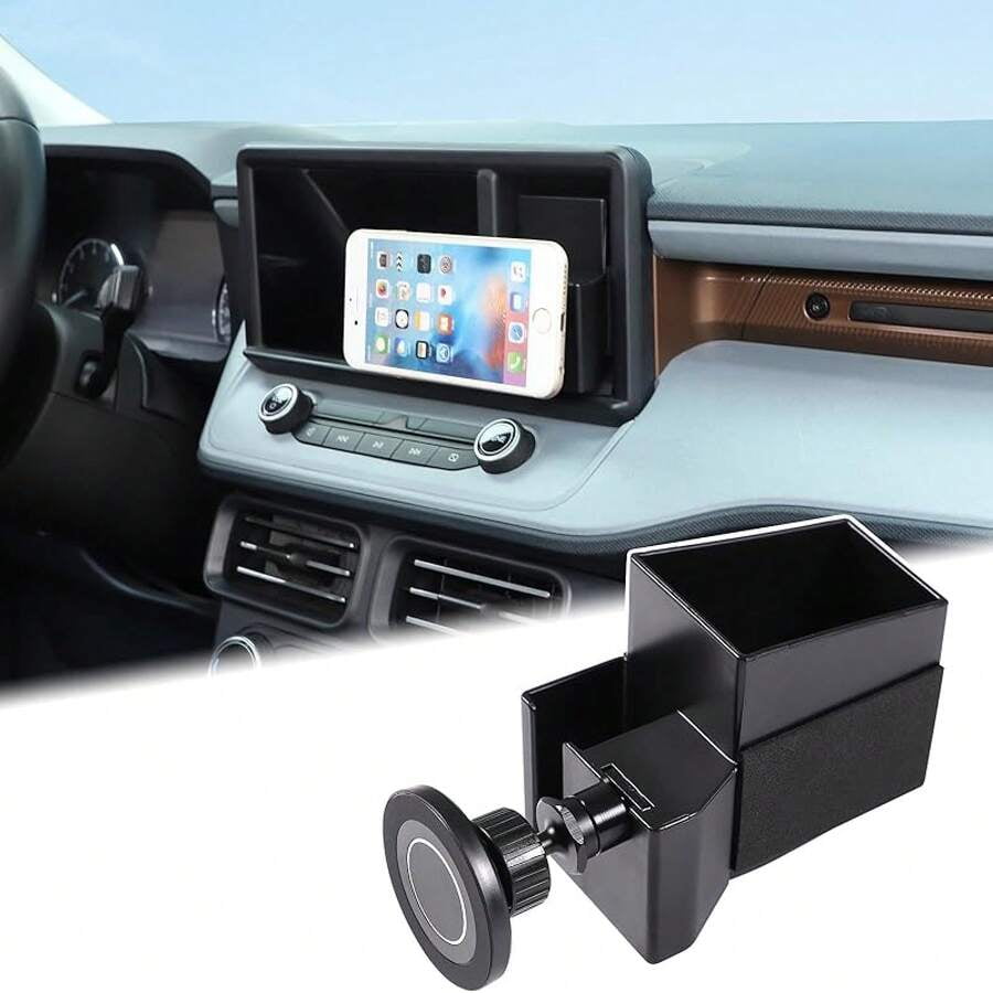 Center Console Dashboard Storage Box Compatible With Ford 2022 2023 ...