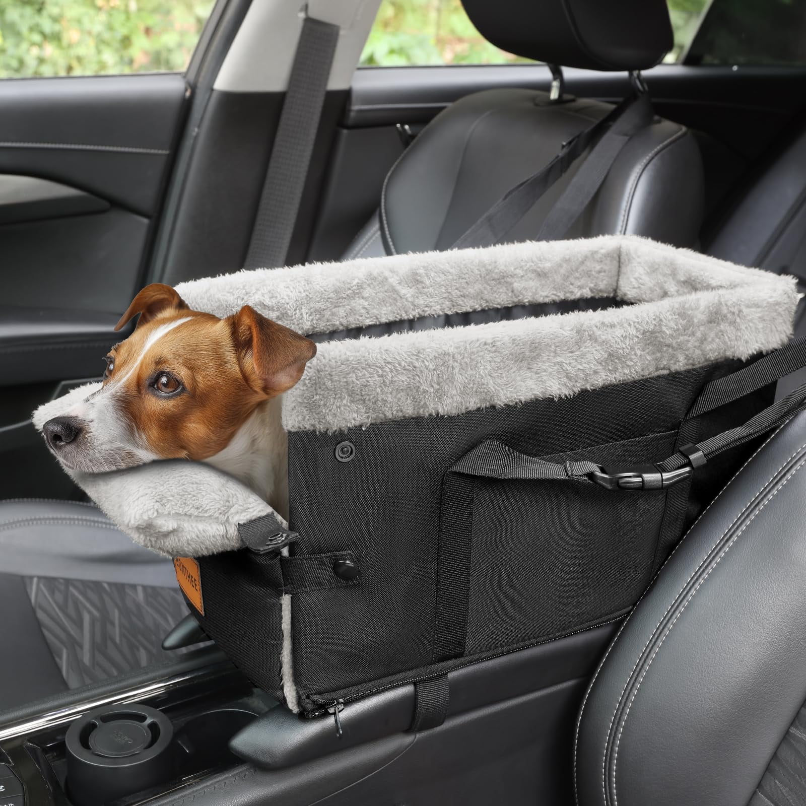 Center Console Dog Car Seat for SMRSmall Dogs,Washable Foldable Console ...