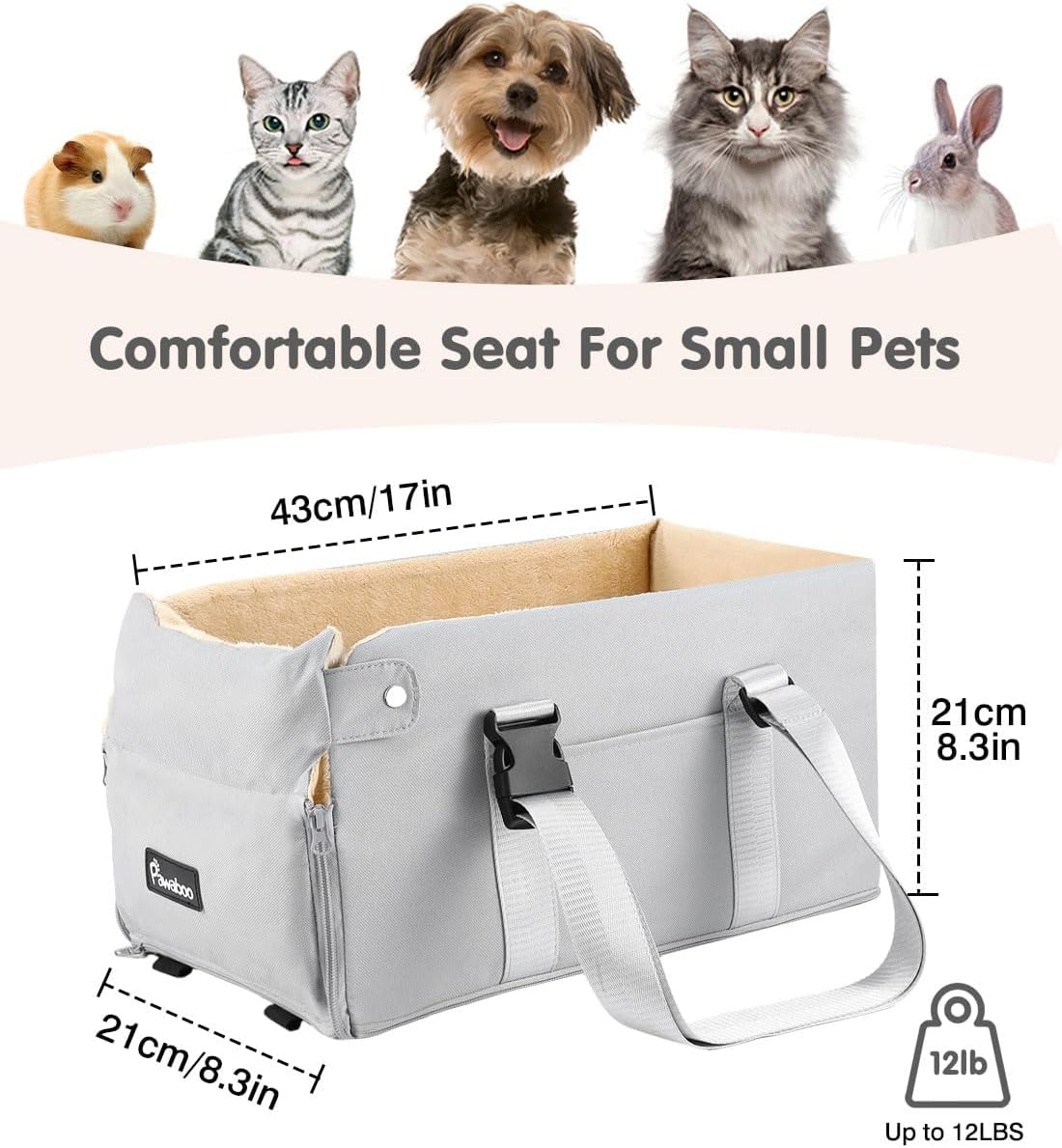 Center Console Dogs Car Seats for Small Dog, Dog Armrest Booster Seats ...