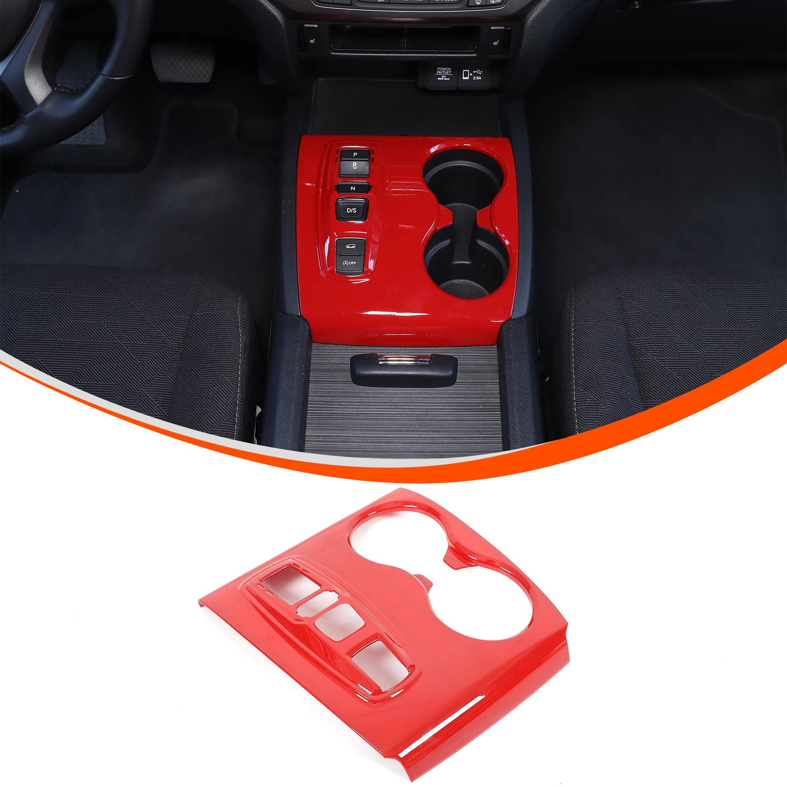 Center Console Gear Shift Panel Cup Holder Cover Trim Compatible with ...