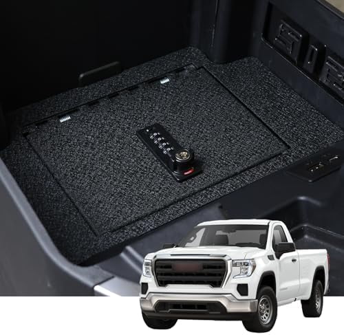 Center Console Gun Safe - Console Gun Vault Compatible with Chevy ...