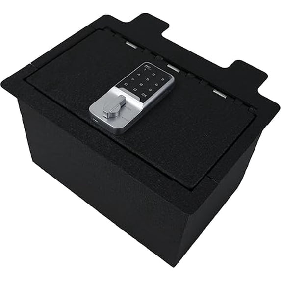 Center Console Gun Safe Vault - TuoJue Console Safe Lock Box Compatible ...