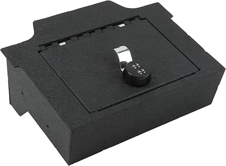 Center Console Gun Safe Vault - TuoJue Console Safe Lock Box Compatible ...