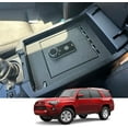 Center Console Gun Safe Vault - TuoJue Console Safe Lock Box Compatible with Toyota 4runner 2010 ...