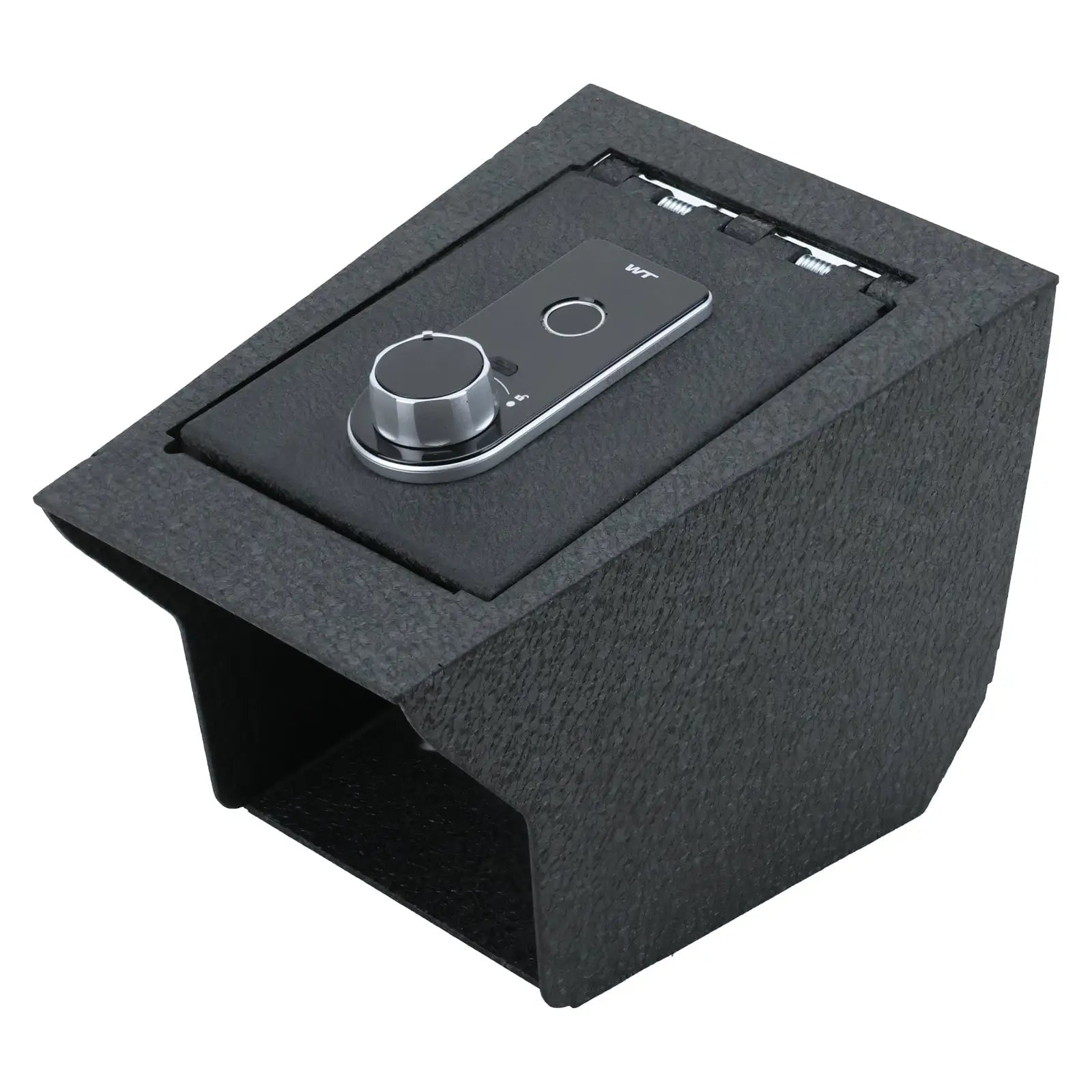 Center Console Gun Safe Vault - WASAI Console Lock Box Compatible with ...