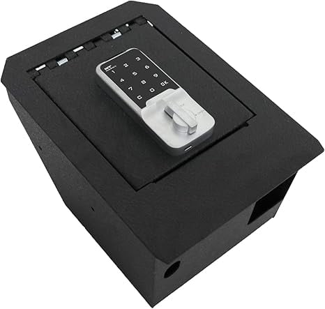 Center Console Gun Safe Vault - WASAI Premium In-vehicle Console Lock ...