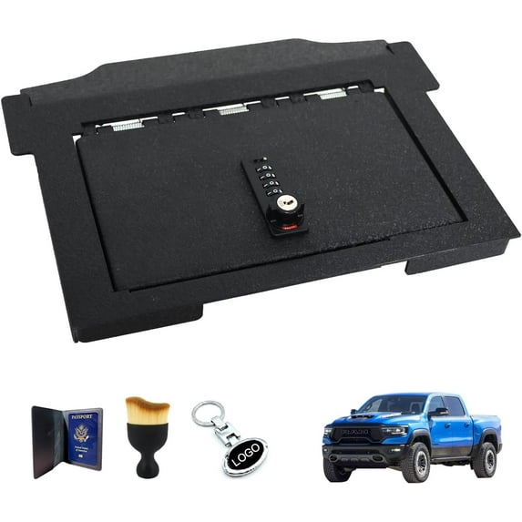 Center Console Gun Safe Vault - XDeer Console Safe Lock Box Compatible ...