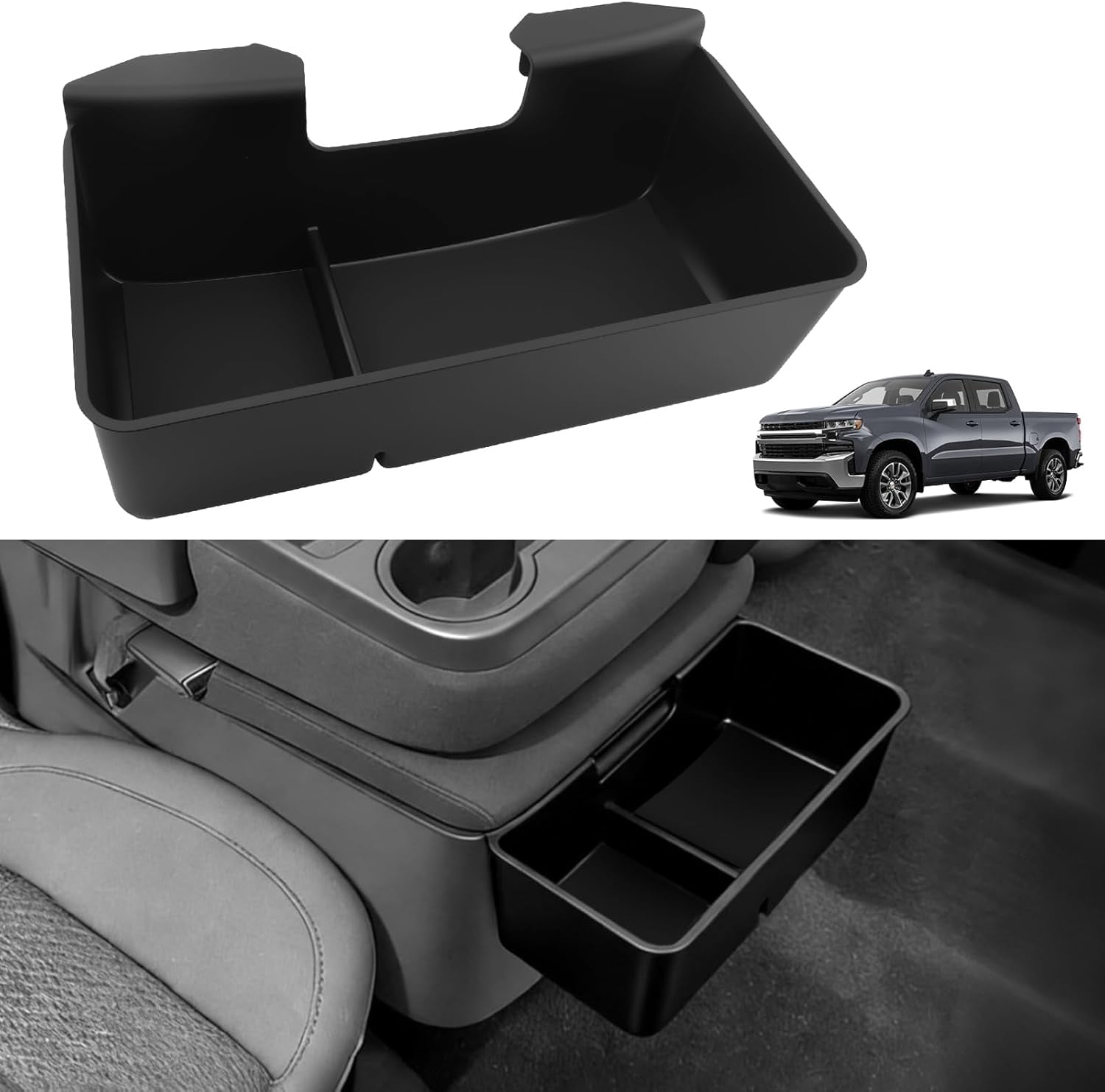 Center Console Hanging Organizer for 2019–2025 Silverado/Sierra 1500 ...