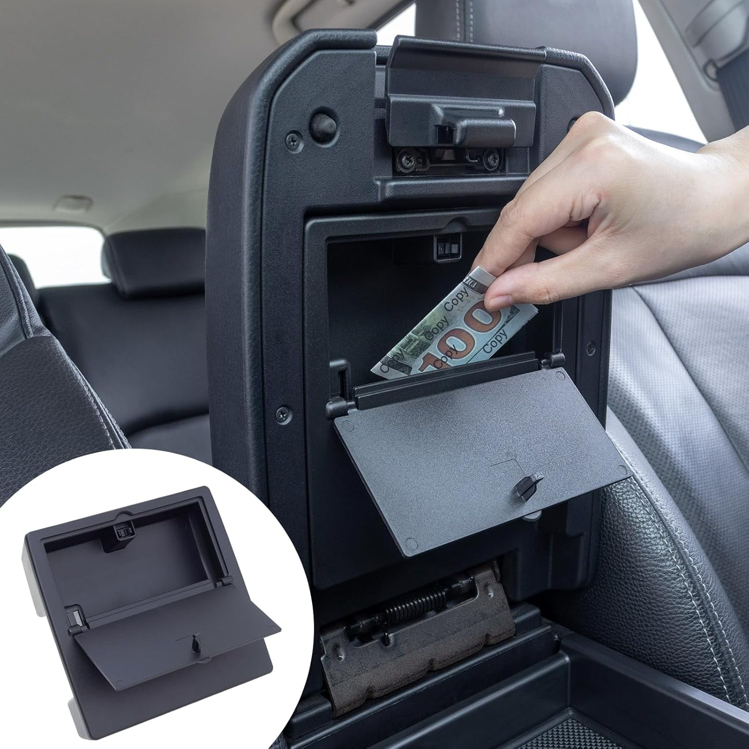 Center Console Hidden Box Organizer Compatible with 2016-2021 2022 2023 ...