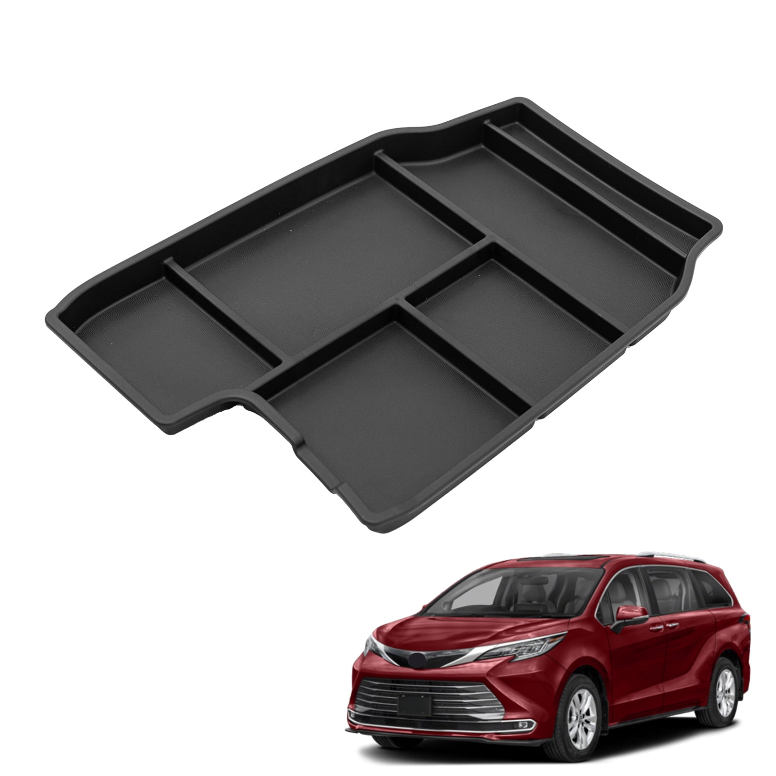 Center Console Organizer Box for 2021-2025 Toyota Sienna Compartment ...