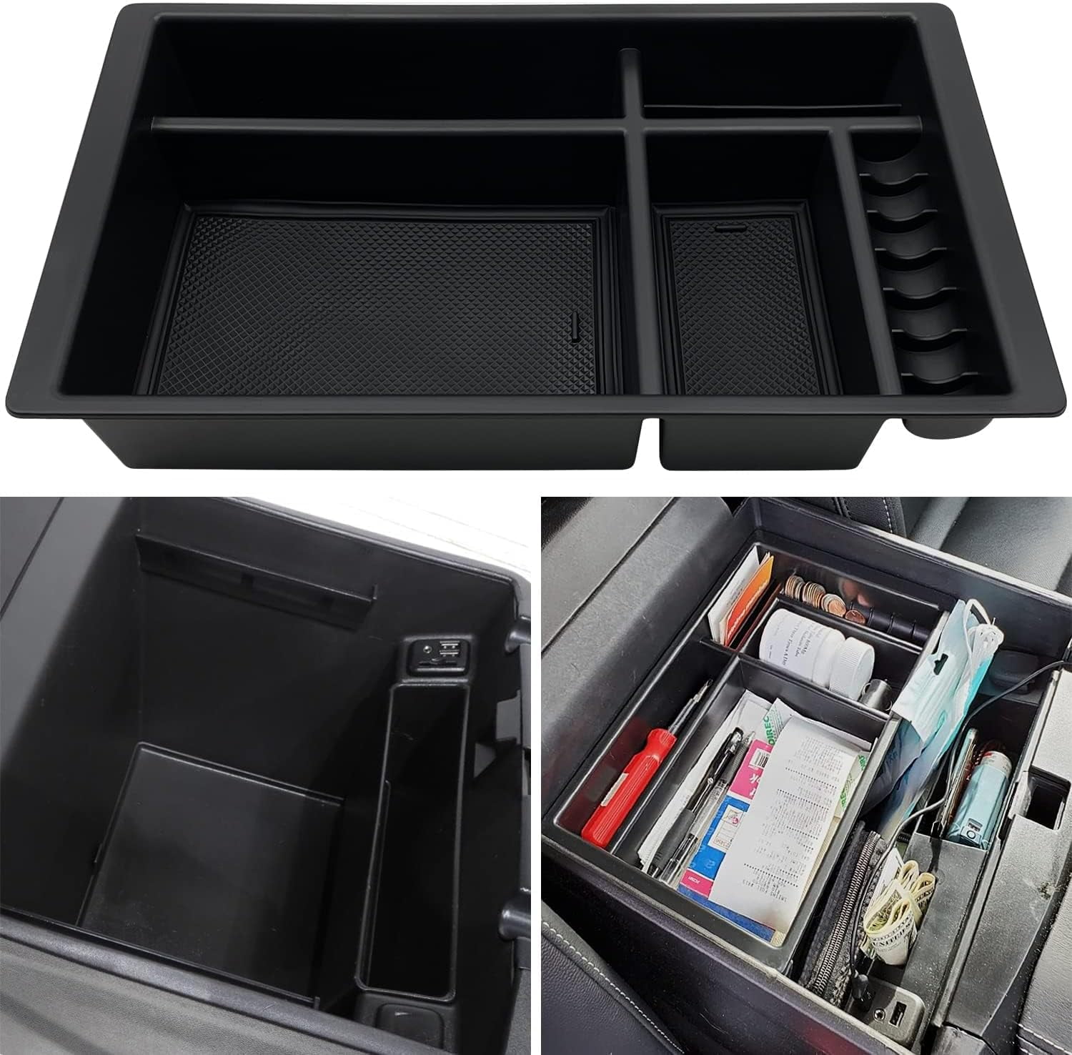 Center Console Organizer Compatible with 2015-2020 Chevy Yukon Tahoe ...