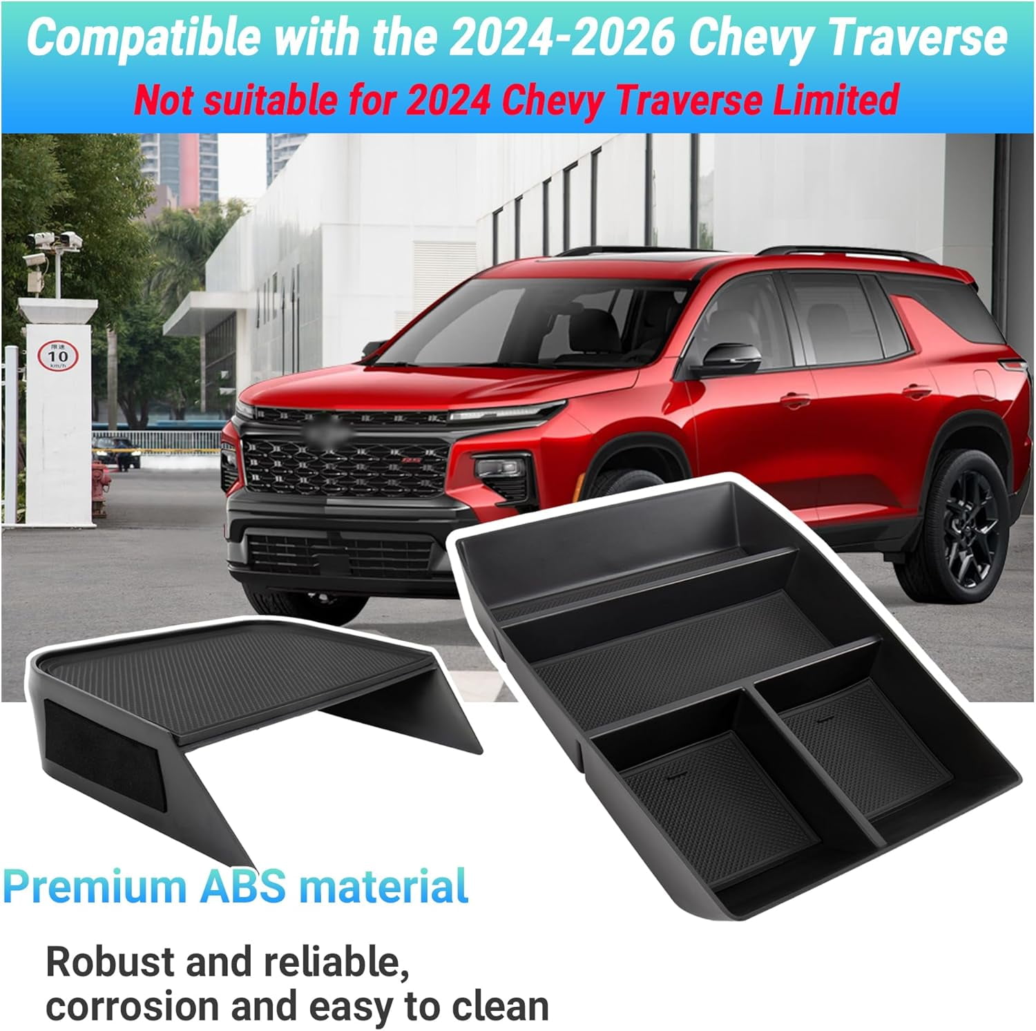 Center Console Organizer Compatible with 2024-2026 Chevy Traverse ...