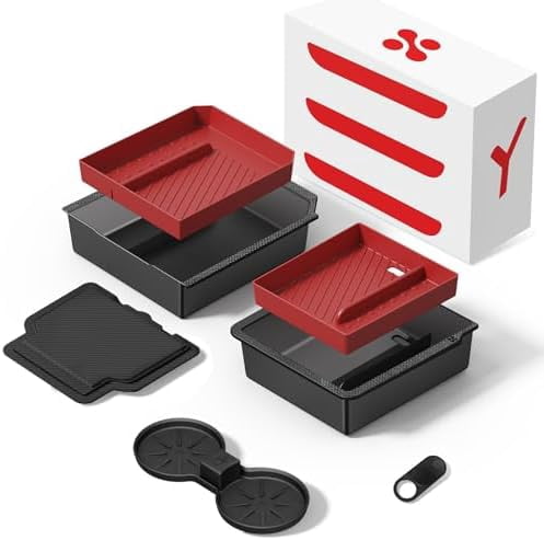 Center Console Organizer Tray for 2025 2026 Tesla Model Y Juniper ...