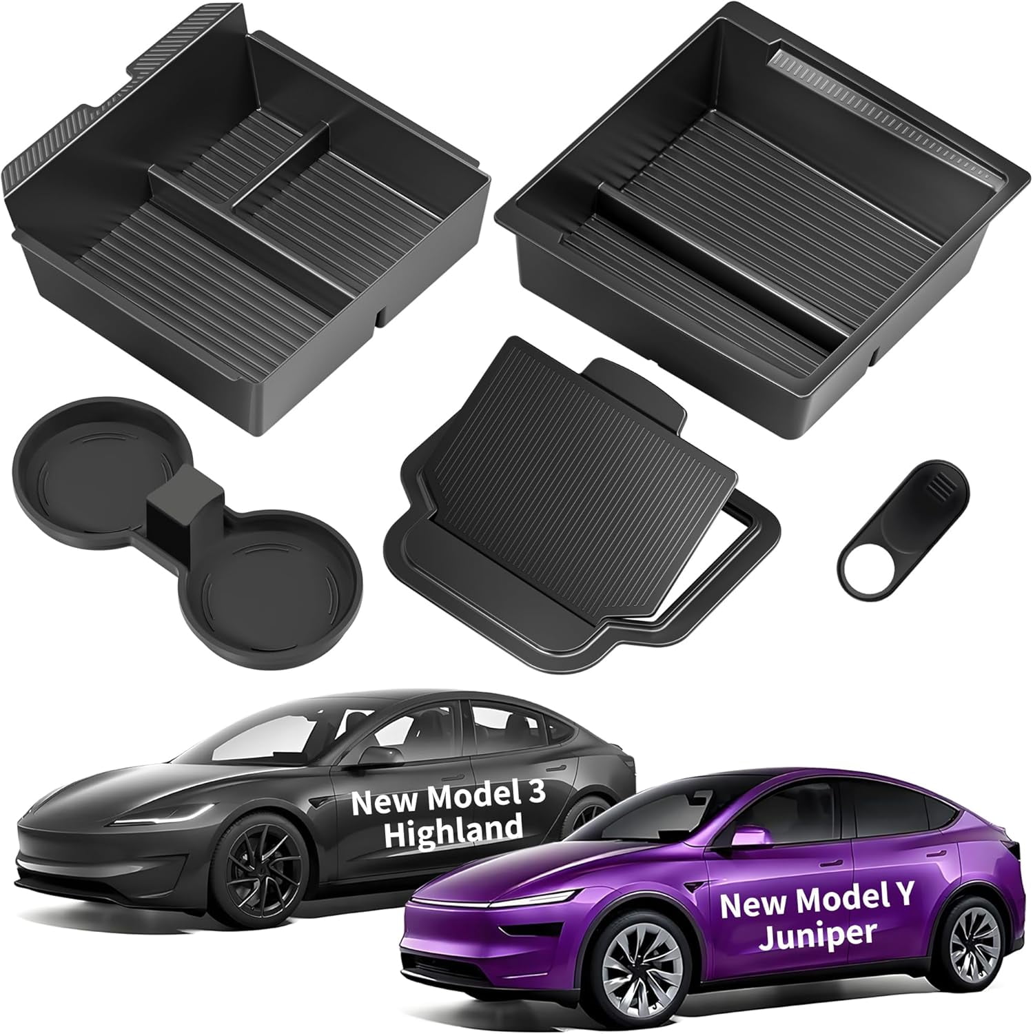 Center Console Organizer Tray for Tesla Model Y Juniper Accessories ...