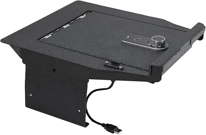 Center Console Safe, Gun Safe Vault Lock Box Compatible with 2021-2024 ...