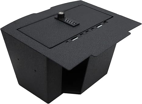 Center Console Safe Vault - KEREN Console Gun Safe Box Compatible with ...