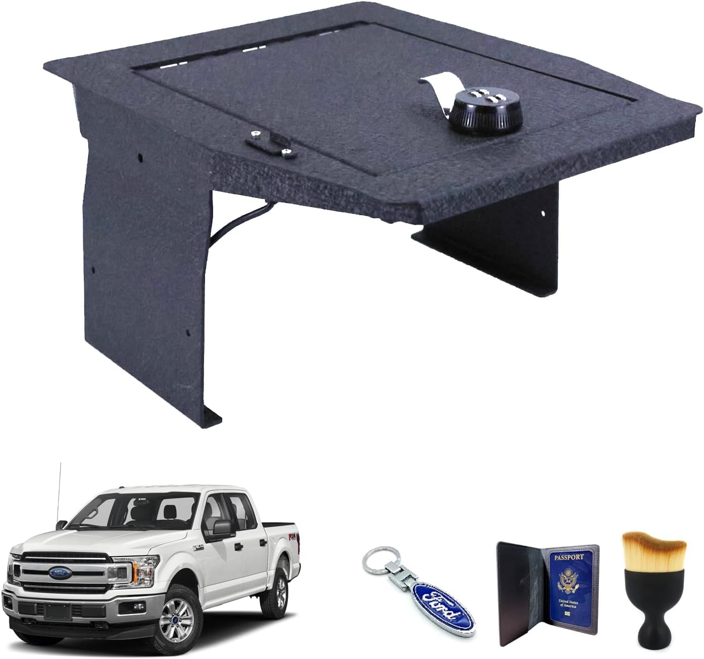 Center Console Safe Vault - Xdeer Console Gun Safe Box Compatible with ...