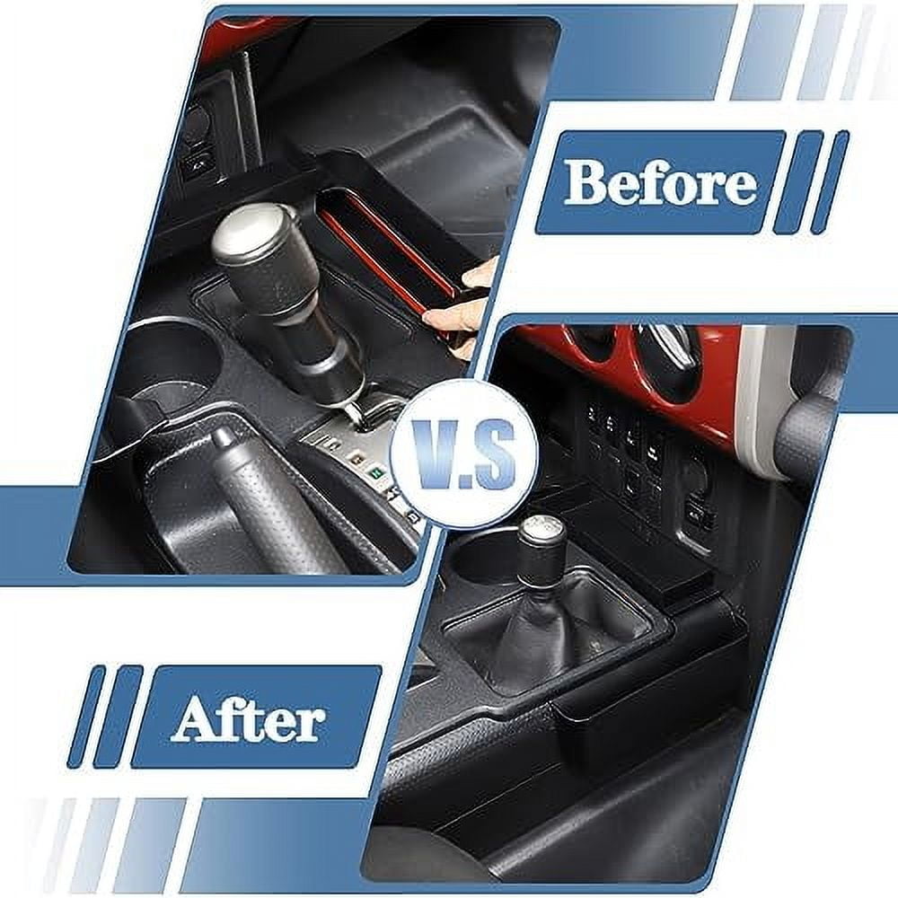 Center Console Shifter Storage Box Compatible with FJ Cruiser 2007-2021 ...