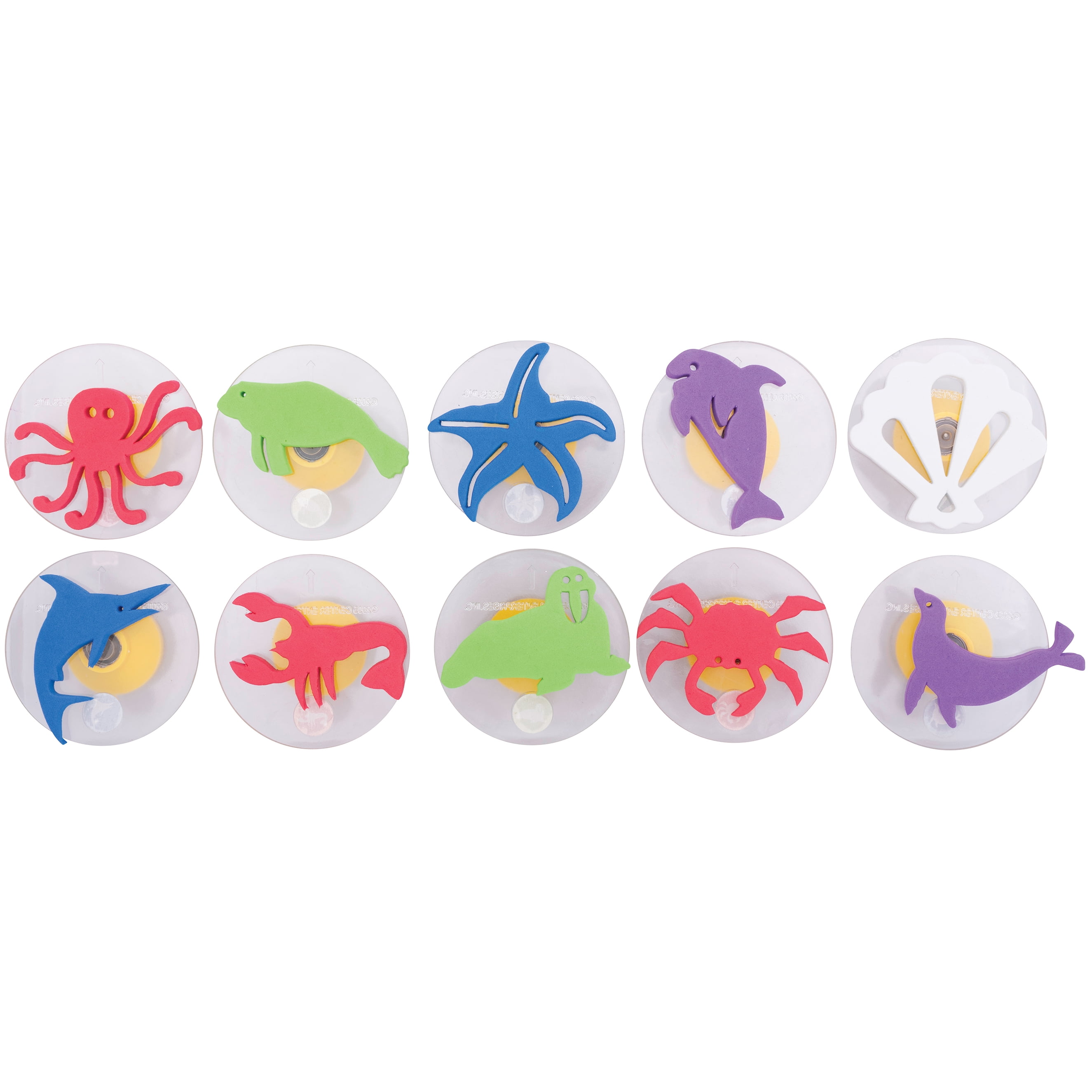 Center Enterprises Giant Sea Creatures Stamp Set with Storage Case, 3 ...