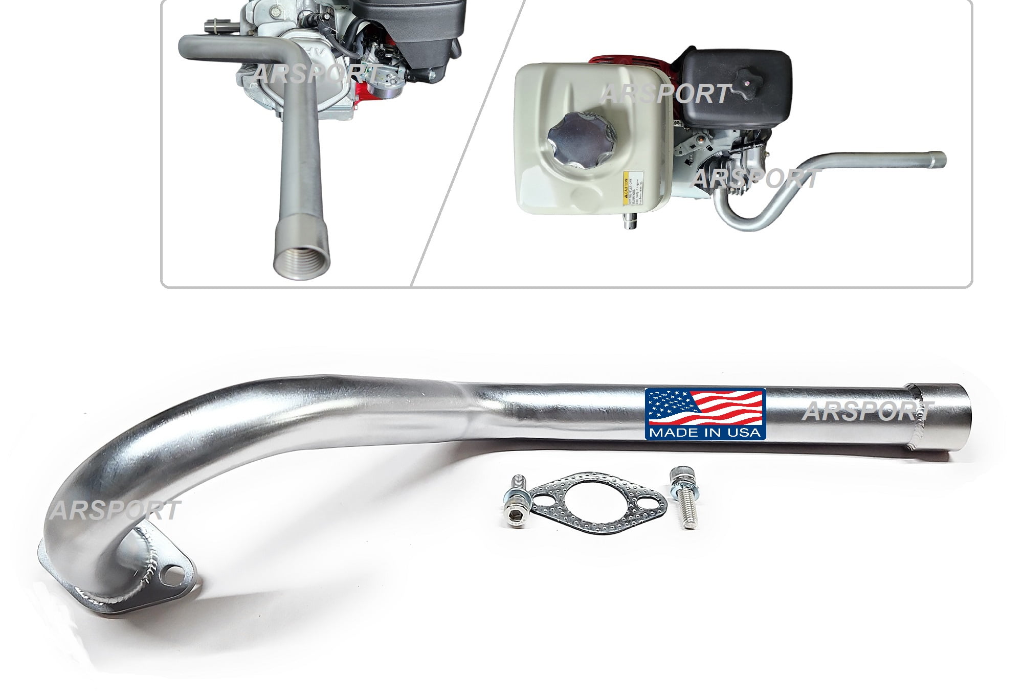 Center Exhaust with 1" NPT thread for GX240, GX270, GX390. Predator ...