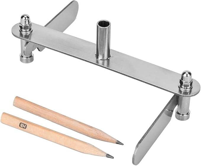 Center Finder, Stainless Steel Woodworking Marking Positioning Gauge ...