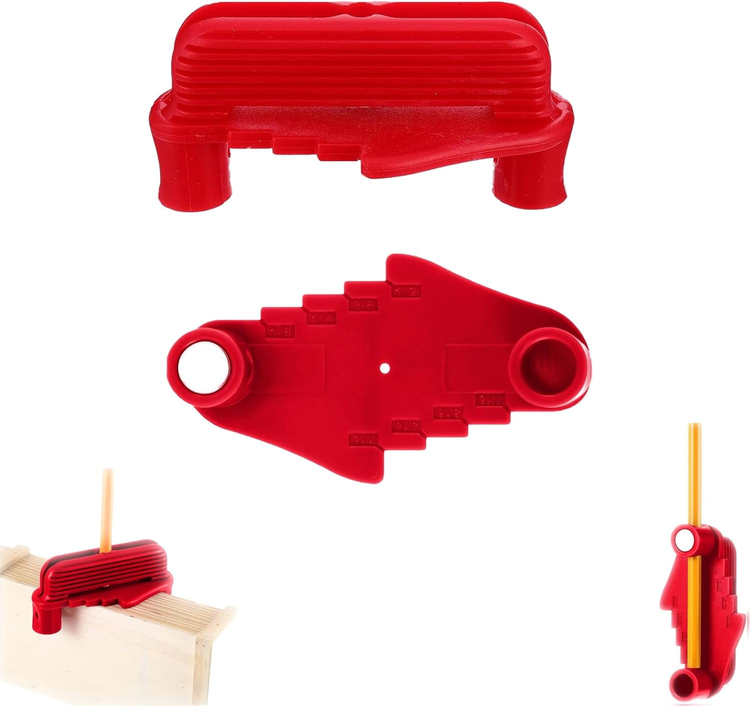 Center Finder Tool, 2 Pcs Marking Gauge Woodworking Center Scribe Tools ...