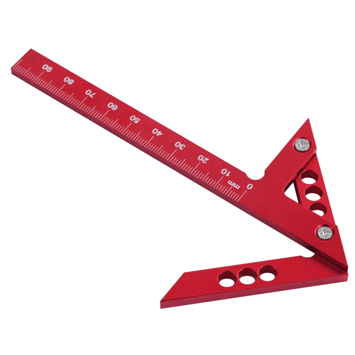 Center Finder Woodworking Square 45/90 Degree Right Angle Line Gauge ...