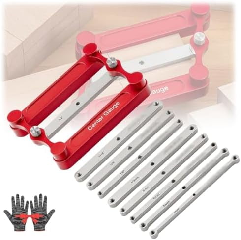 Center Gauge, Stainless Steel Woodworking Marking Gauge Scribe Tool ...