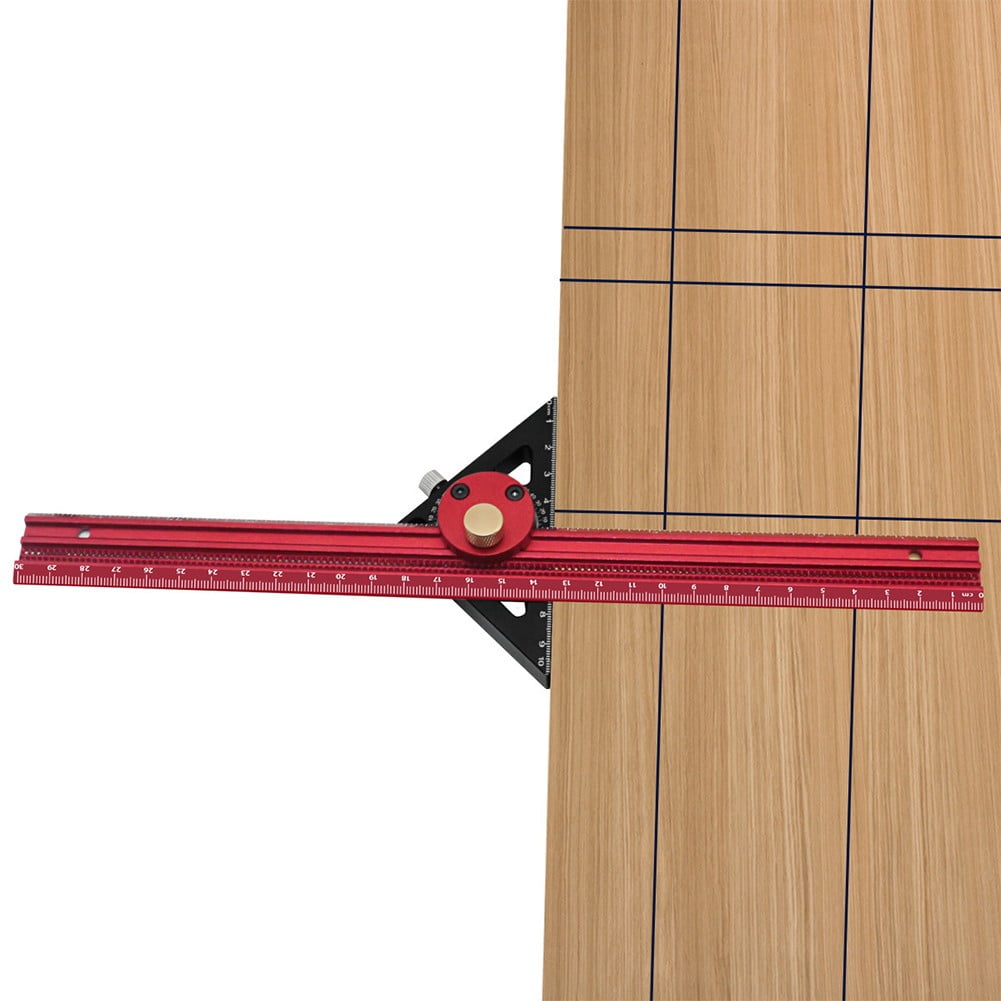 Center Line Scriber 45/90 Degree Right Angle Line Gauge Carpenter Ruler ...
