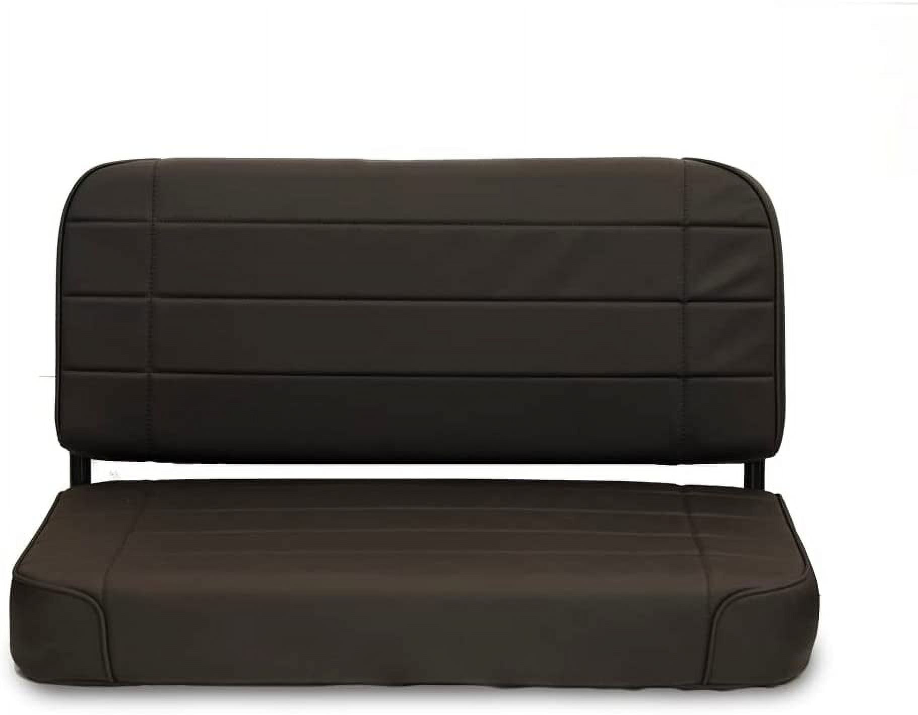 Federal Military Parts Black Faux Leather Center Rear Bench Seat for ...