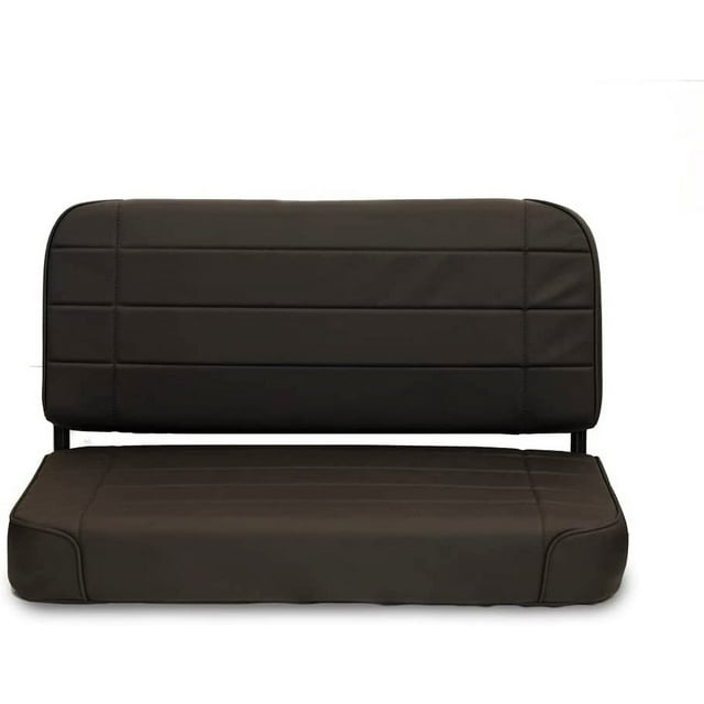 Federal Military Parts Black Faux Leather Center Rear Bench Seat for ...