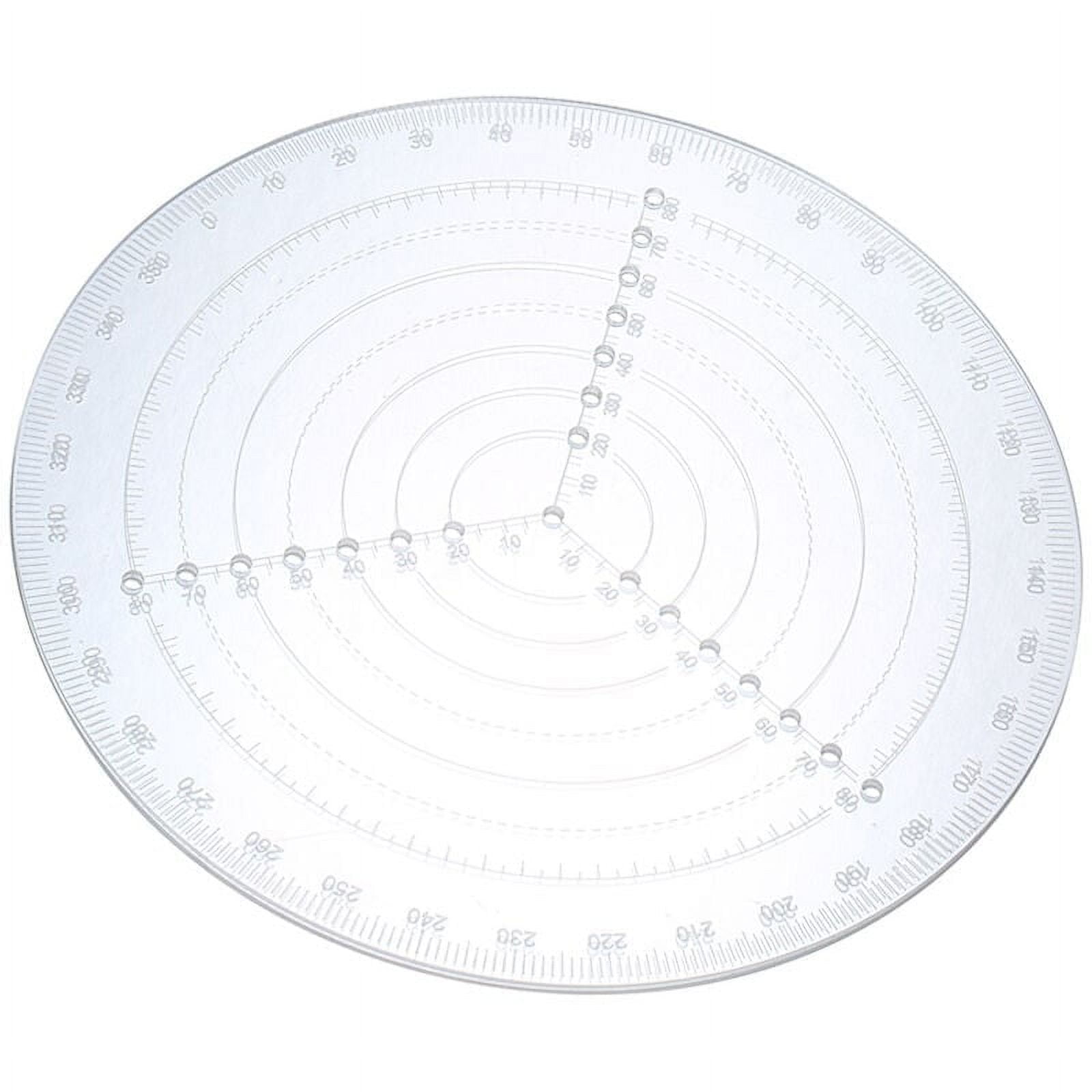 Center Round Finder Compass Acrylic Transparent Lathe Tool Centering ...