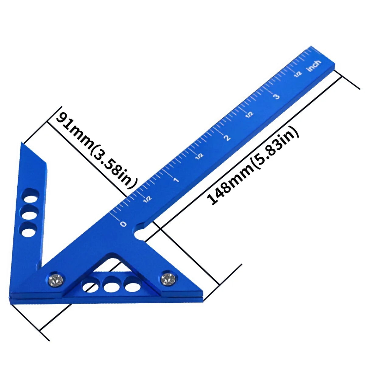 Center Scribe Gauge,Aluminum Center Finder,Woodworking Line Caliber,45/ ...