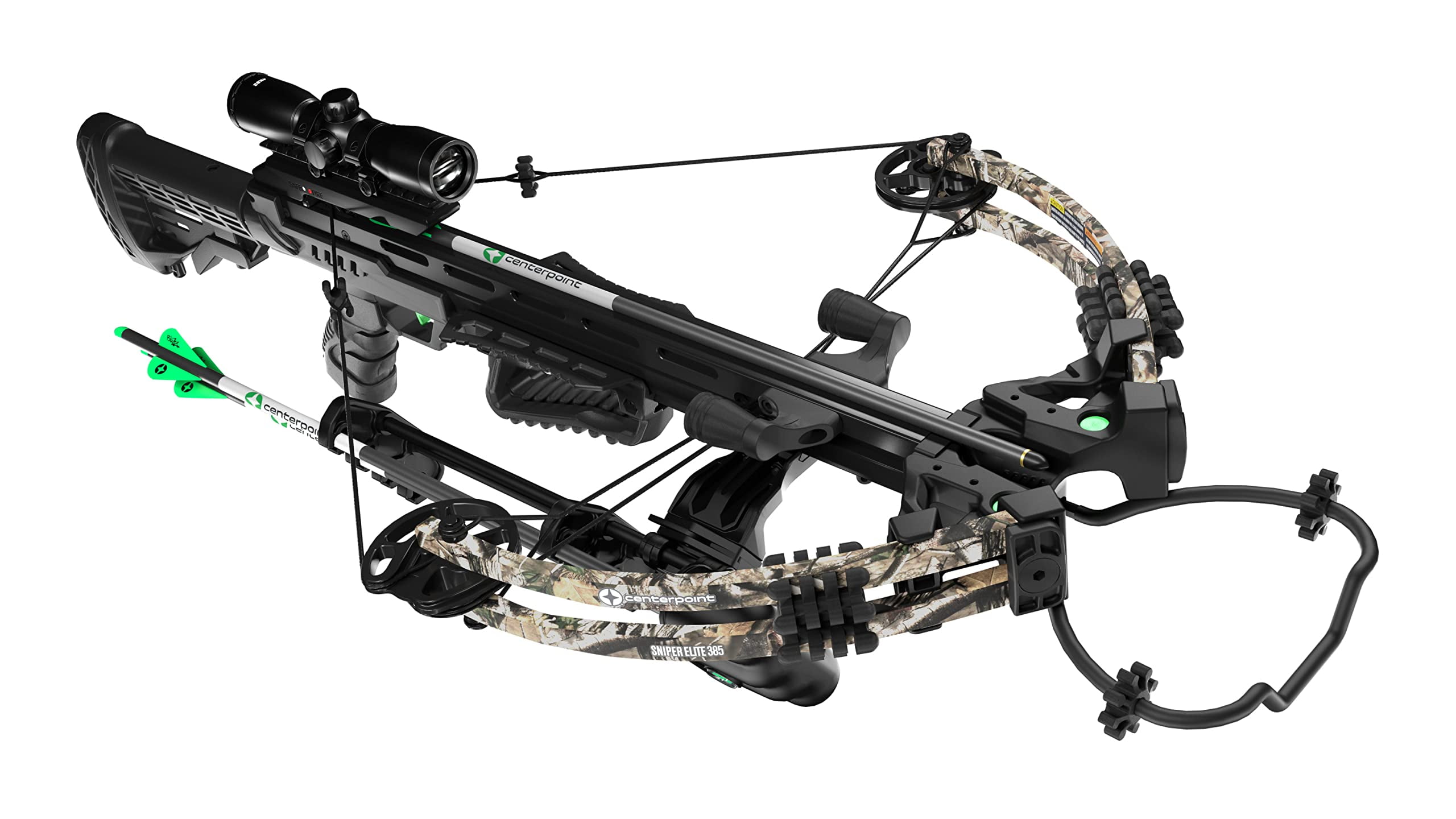 CenterPoint Sniper Elite 385 FPS Crossbow with 4x32mm Scope with ...