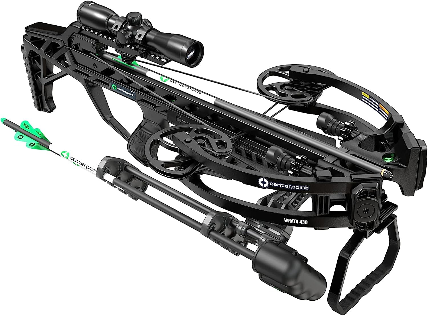 CenterPoint Wrath 430 SC Crossbow Package with Silent Crank and High ...