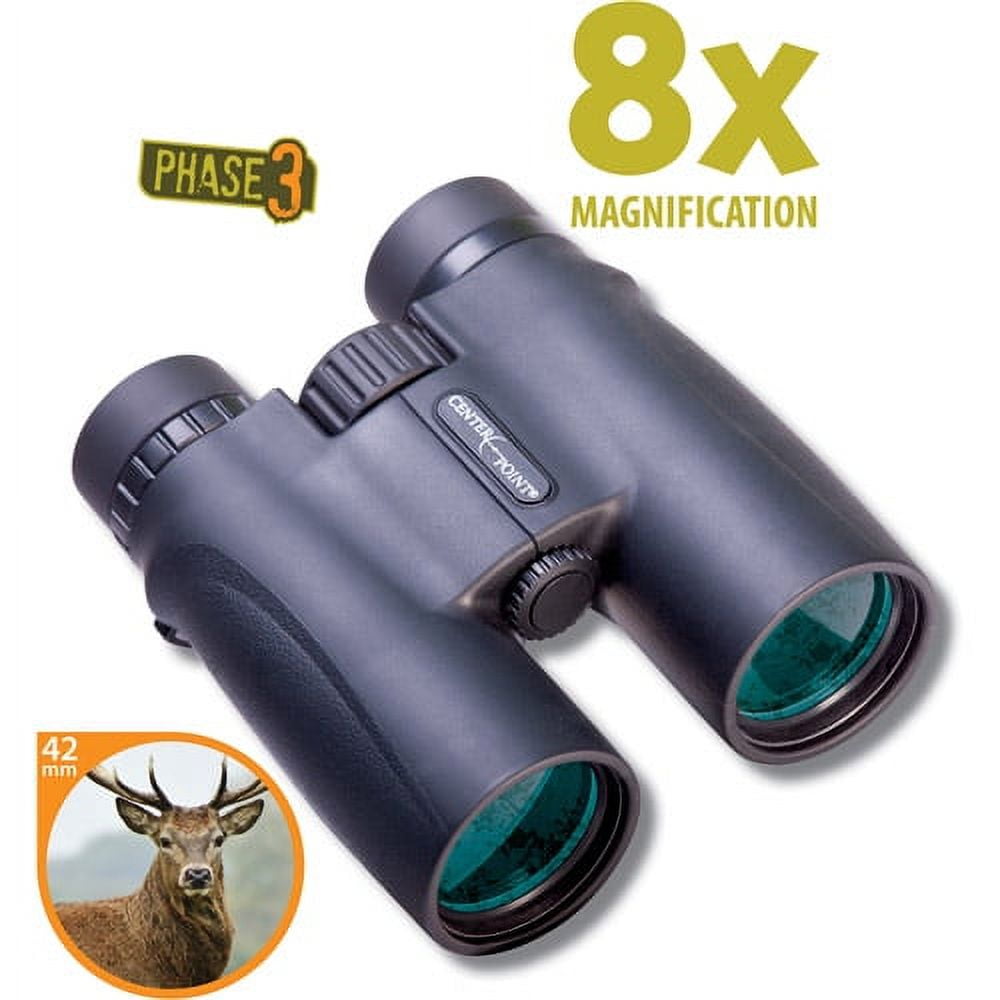 CenterPoint P3 Series 8x42mm Binoculars with Roof Prism Design, Black ...