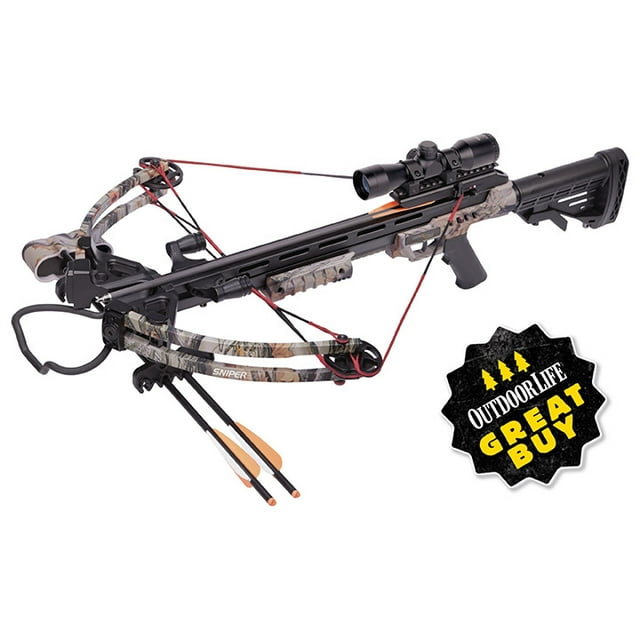 CenterPoint Sniper 370 Crossbow Package, Camouflage - Walmart.com